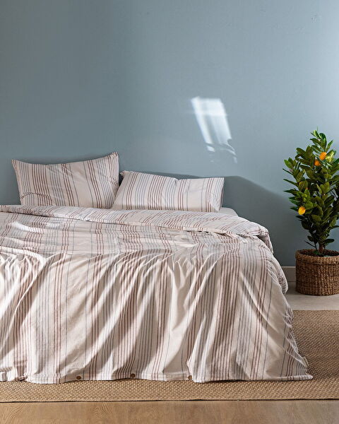 Evonna King Size Yarn Dyed Duvet Cover Set 1KNTKC1027759 - Madame Coco